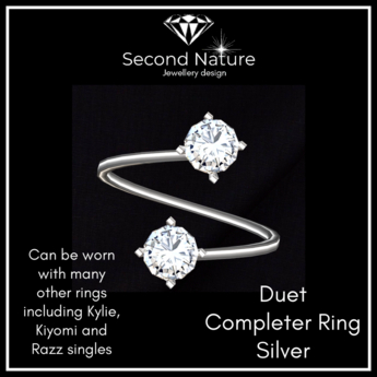 Second Life Marketplace - SNJ Duet Ring Silver ADD!